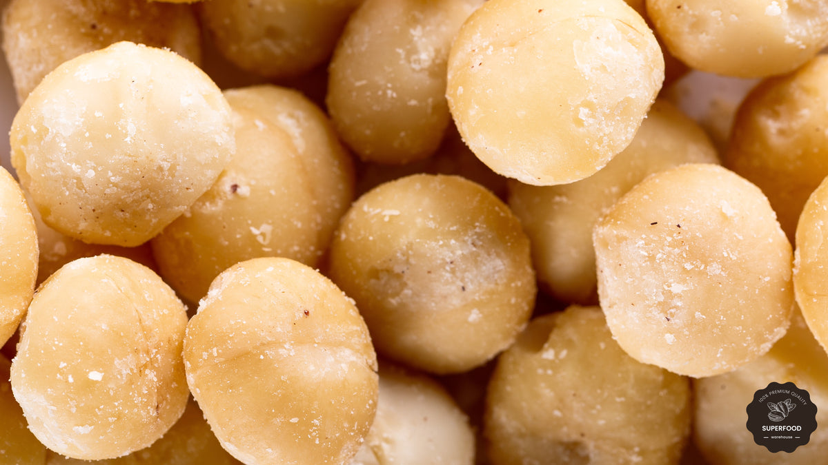 AUSTRALIAN PREMIUM MACADAMIA DRY ROASTED AND SALTED – superfood warehouse
